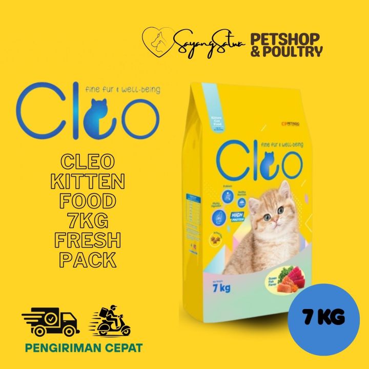 Cleo kitten ocean fish 7Kg makanan kucing fresh pack | Lazada Indonesia