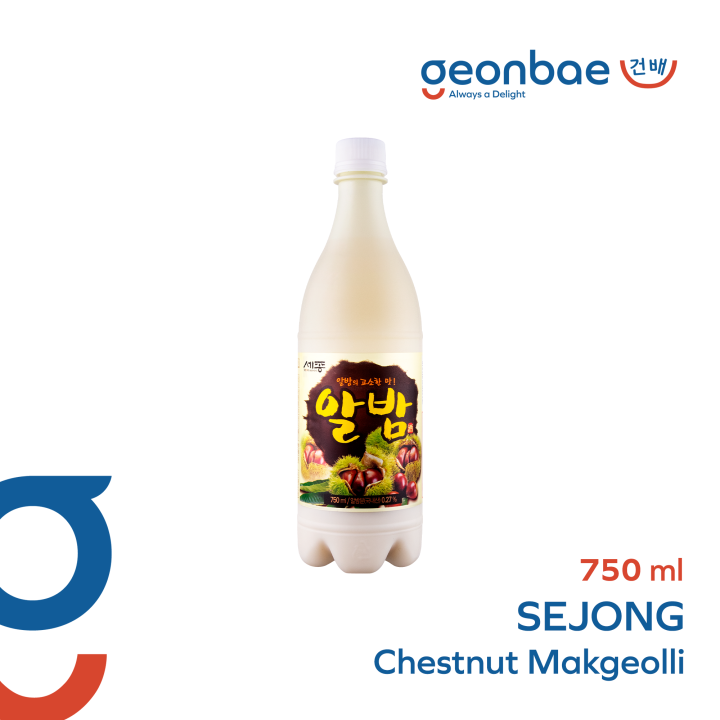 Geonbae Sejong Chestnut Makgeolli Korean Chestnut Rice Wine 750ml (ABV ...