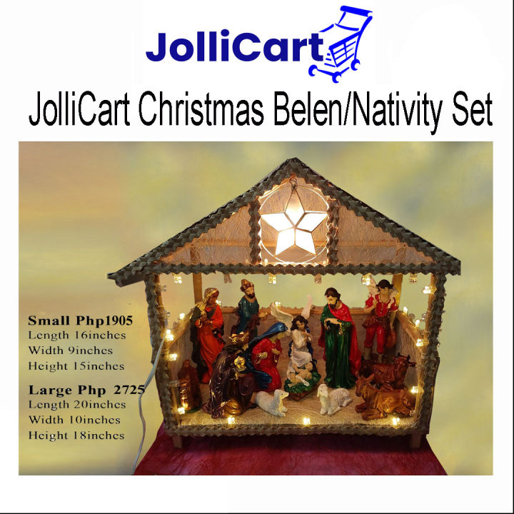 JolliCart Christmas Belen/Nativity Belen Handcrafted/Nativity Set ...