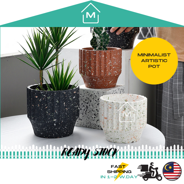 [NO TRAY] Minimalist Artistic Porcelain Ceramic Large Big Vase Plant ...