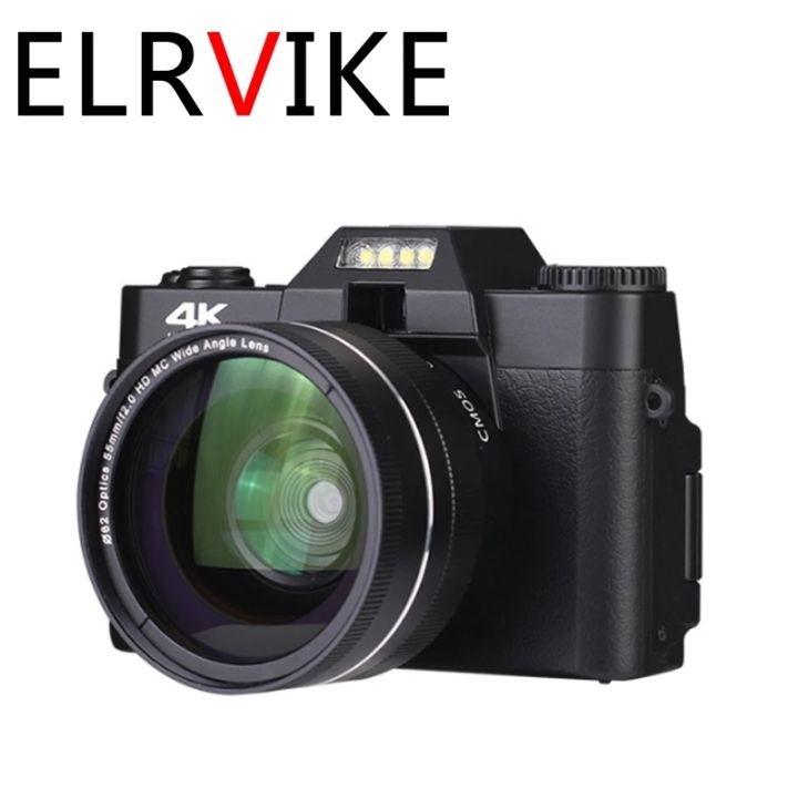 ELRVIKE 2024 4K HD Digital Camera Micro Single Retro With WiFi ...