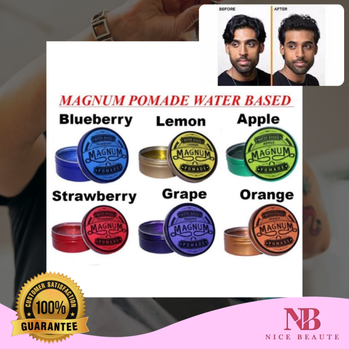 MAGNUM POMADE WATER BASED HAIR WAX MAGNUM STYLING / GEL RAMBUT MINYAK ...