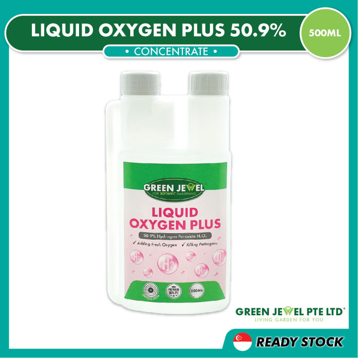Green Jewel Hydrogen Peroxide 50.9%, Liquid Oxygen Plus, H2O2 Fungicide ...