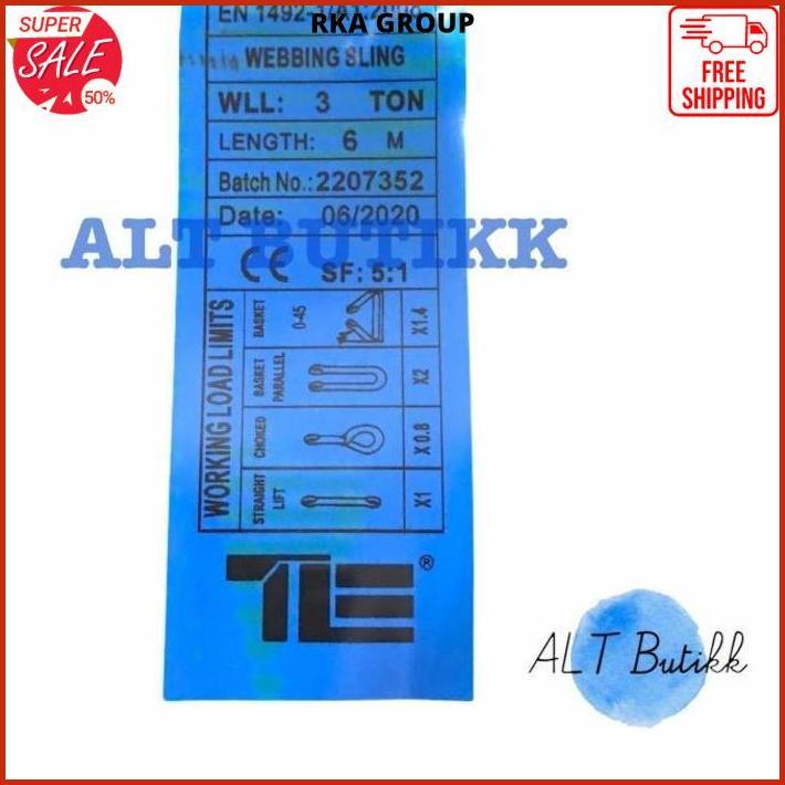 Webbing Sling 2 Ton X 2 Meter | Tali Angkat | Webing Belt 2T X 2M ...