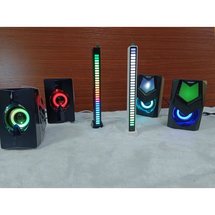D08RGB 32 Bit MIC Sound Control Music Level Indicator Colorful LED ...