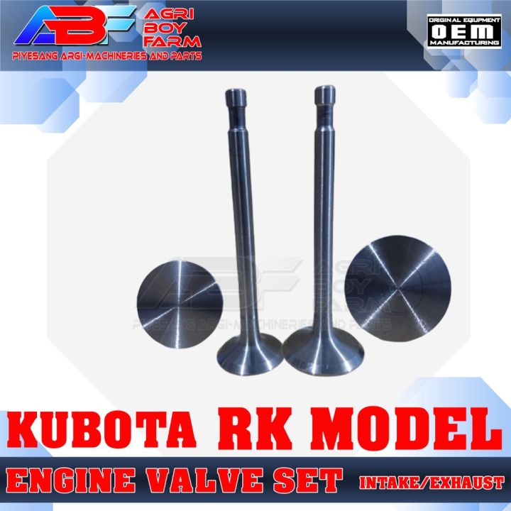 Engine Valve Intake Exhaust RK70 RK80 RK105 RK125 Kubota Diesel Engine ...