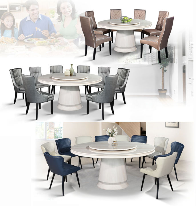 NL Round Marble Dining Table (MTX69A4, MTX69B5 & MTX69F7) | Lazada