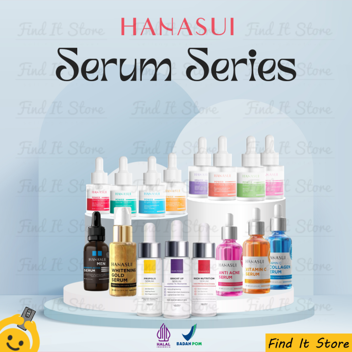 Hanasui Serum Series | Gold Whitening | Vitamin C | Anti Acne ...