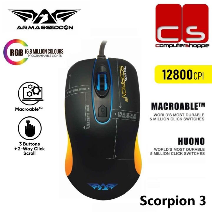 Armaggeddon Scorpion 3 Gaming Mouse | Lazada