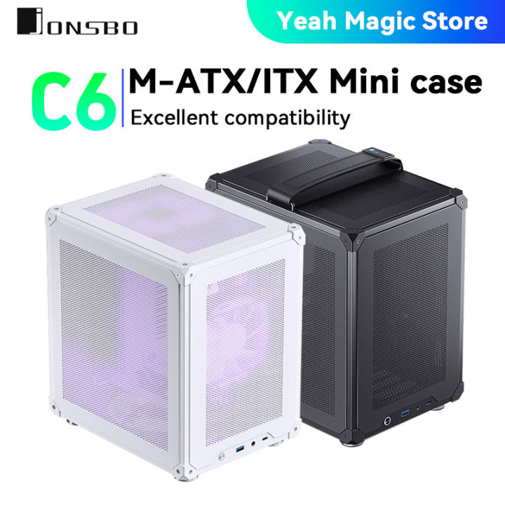 Jonsbo C6 Matx กล่องมินิ Itx สำหรับ Pc Type C ไฟ Atx เดสก์ท็อปมินิแบบ