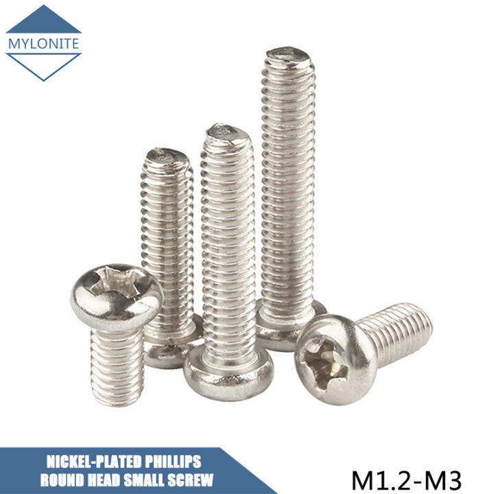 Kích thước nhỏ M1 M1.2 M1.4 M1.6 M2 M2.5 M3 mạ nickel Phillips Vít đầu ...