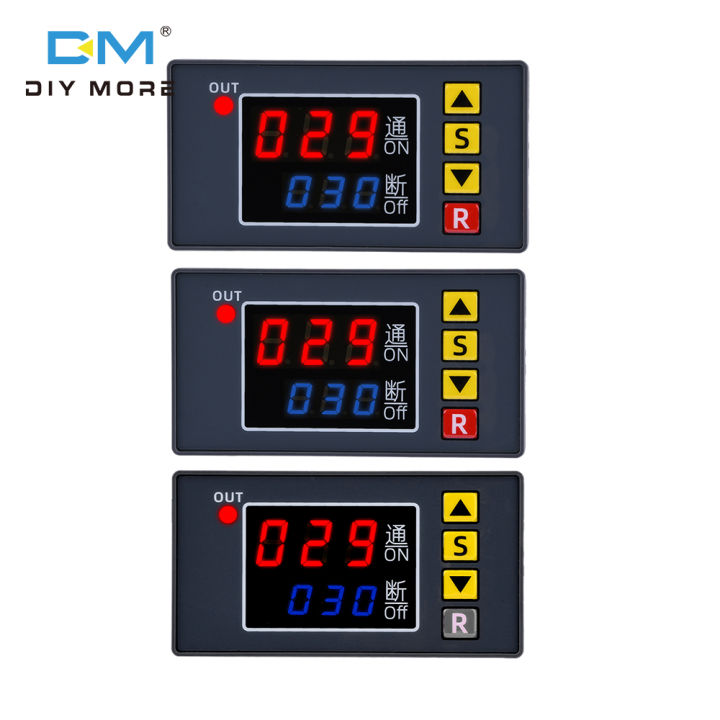 Timer Relay AC 110V 220V 12V Time Delay Switch 10A Timer Switch Module ...