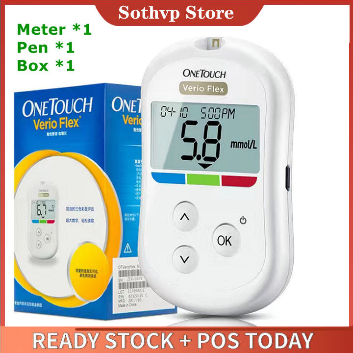Onetouch / One touch Verio Test Strips 100pcs Flex Blood Glucometer ...