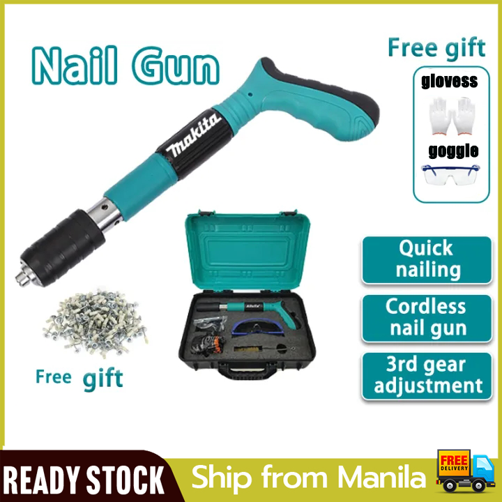 🔥Original+local delivery Nail Gun Tufting Rivet Tool Set for Concrete ...