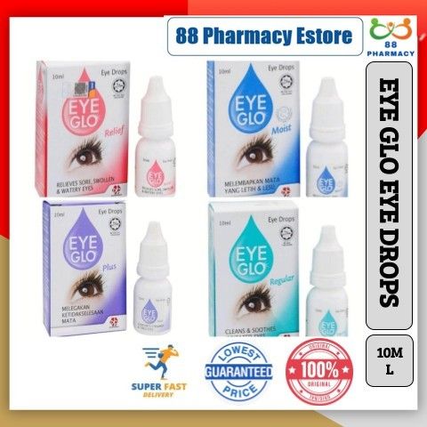 EYE GLO MOIST/ REGULAR/ PLUS/ RELIEF 10ML UNTUK MATA KERING | Lazada