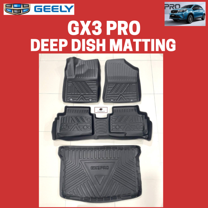GEELY GX3 PRO Deep Dish Matting Floor Mats GX3 Pro Accessories | Lazada PH