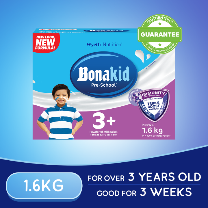 Wyeth® BONAKID PRE-SCHOOL® 3+ Stage 4 Powdered Milk Drink for Children ...