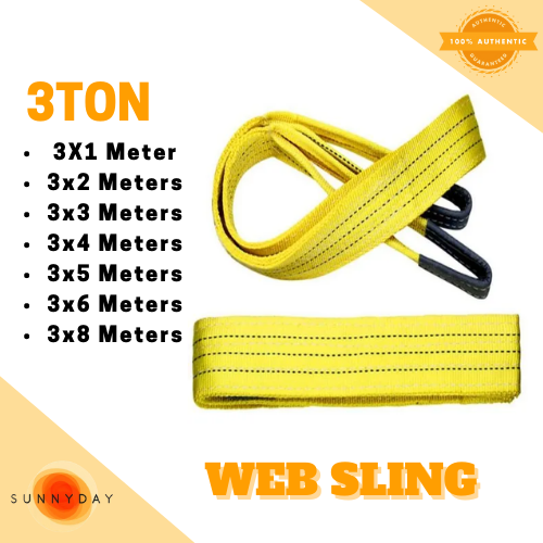3T Lifting Web Sling Polyester Webbing Sling Safety Belt High Quality ...