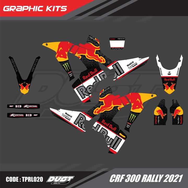 สติ๊กเกอร์วิบาก Honda CRF 300 Rally ทั้งคัน Graphic kit สติ๊กเกอร์ ...