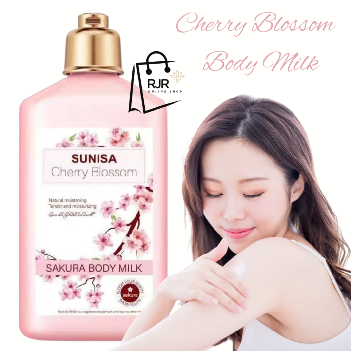 SUNISA Cherry Blossom Sakura Body Milk Lotion (260g) | Hydrating & Anti-Aging | Full-Body ...