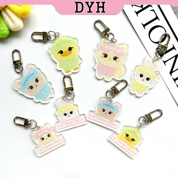 เคป็อปแบล็กพิงค์พวงกุญแจ SOOYA GOMDEUKI ROSIE PPEU LISA ROSE JENNIE ...