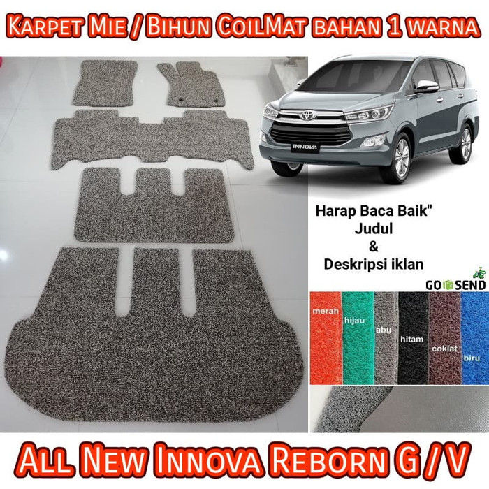KARPET MOBIL ALL NEW INNOVA REBORN 2022 MODEL MIE | Lazada Indonesia