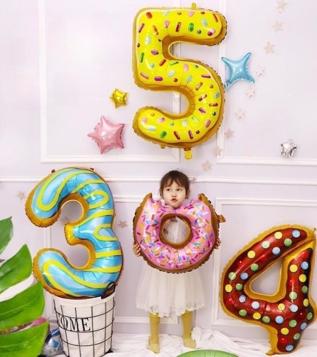 32inch Big Candy Number Balloon Party Needs For Birthday Party ...