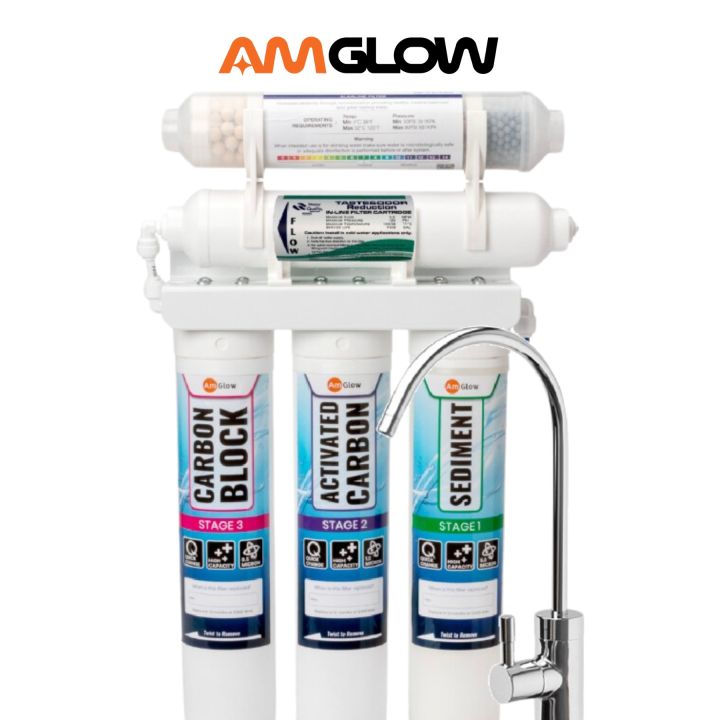AmGlow 5 Series Water Filter System with Alkaline (FOC Installation and ...