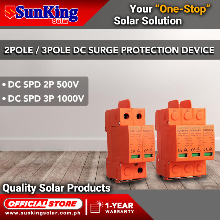 DC SPD Surge Protection Device 2 pole 3 pole Solar SPD Solar Lightning ...