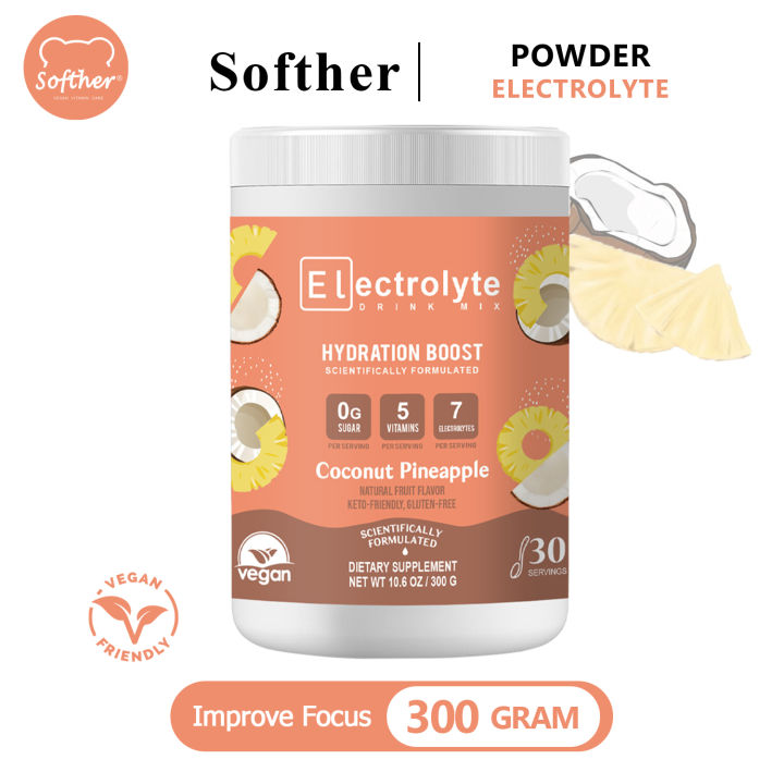 Softher Electrolytes Powder for Running Cycling Hydration Energy ...