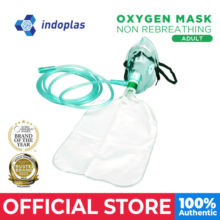 Indoplas Non-Rebreathing Oxygen Mask Adult | Lazada PH