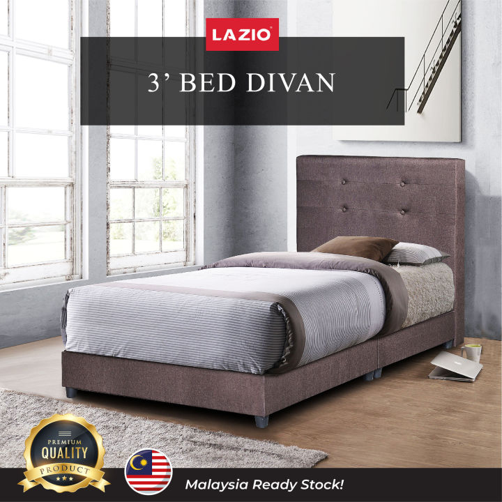 Solid Quality Single/Super Single Fabric Bed Divan with Base ...