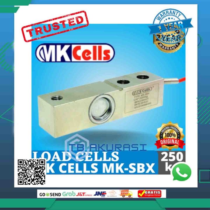 Load cell Timbangan Digital shear beam MK CELLS SBX 250kg, shear beam mk sbx 250 kg | Lazada ...