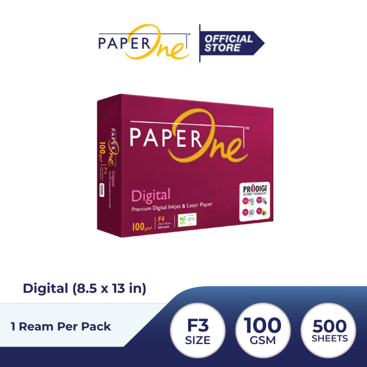 PaperOne Copy Paper Presentation 100gsm 8.5x13 F4 (500sheets/ream) | Lazada PH