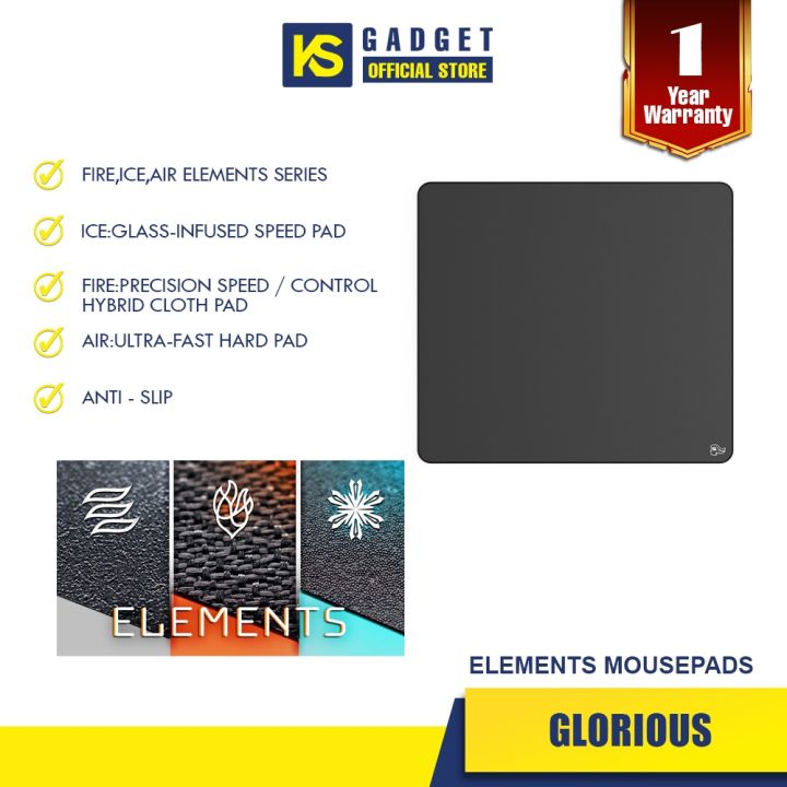 GLORIOUS ELEMENT MOUSEPAD - AIR , ICE, FIRE | Lazada