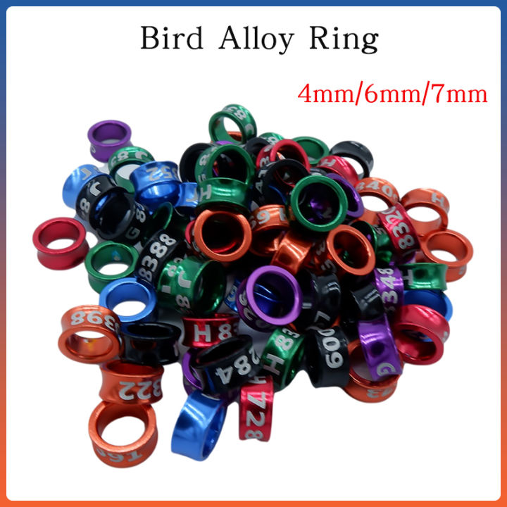 4mm-9mm Bird Alloy Foot Ring Lovebird Leg Ring Cocktiel Ankle Ring Band ...