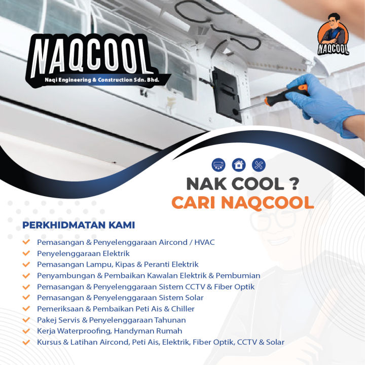 Aircond 1.0HP Installation - Wall Split Type Type 1hp | Lazada