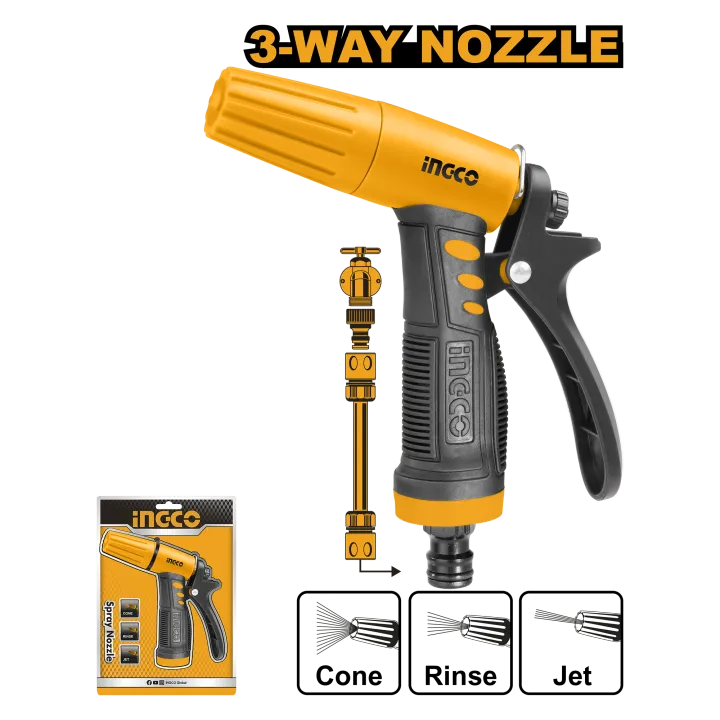 INGCO Spray Nozzle with TPR Insulated Comfortable Soft Grip HWSG032 IHT ...