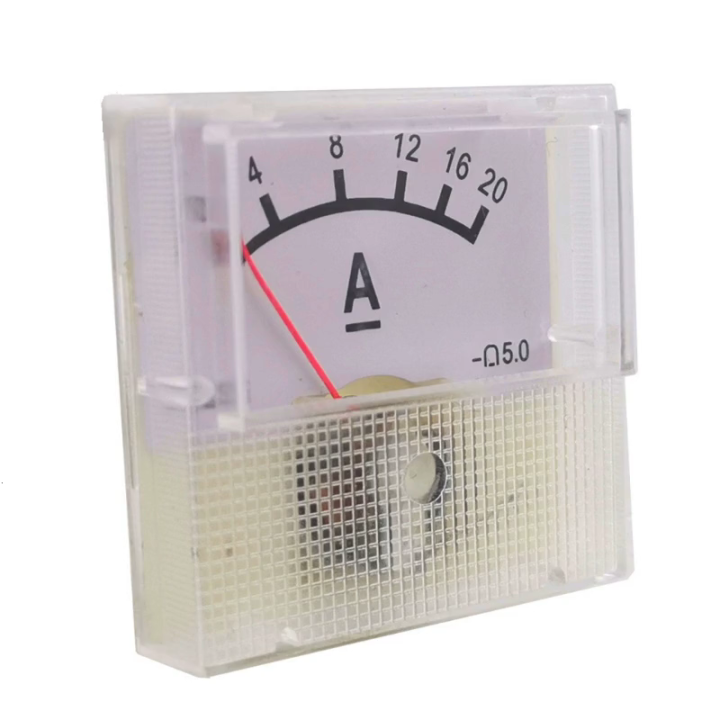 Upgraded DC Analog Current Meter Panel DC 20A AMP Gauge Current Tester ...