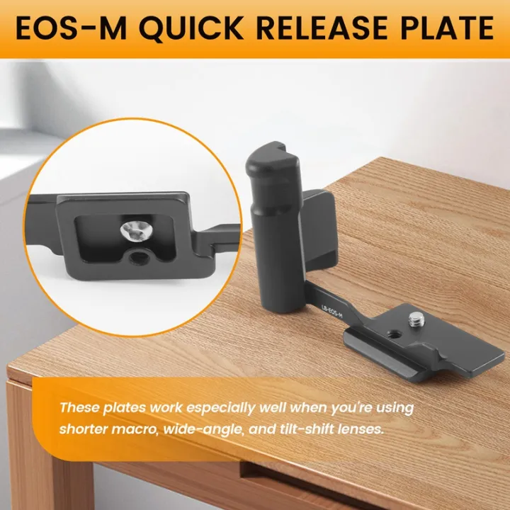 L-Shaped Quick Release Plate Bracket Hand Grip with 1/4 Srew Hole for ...