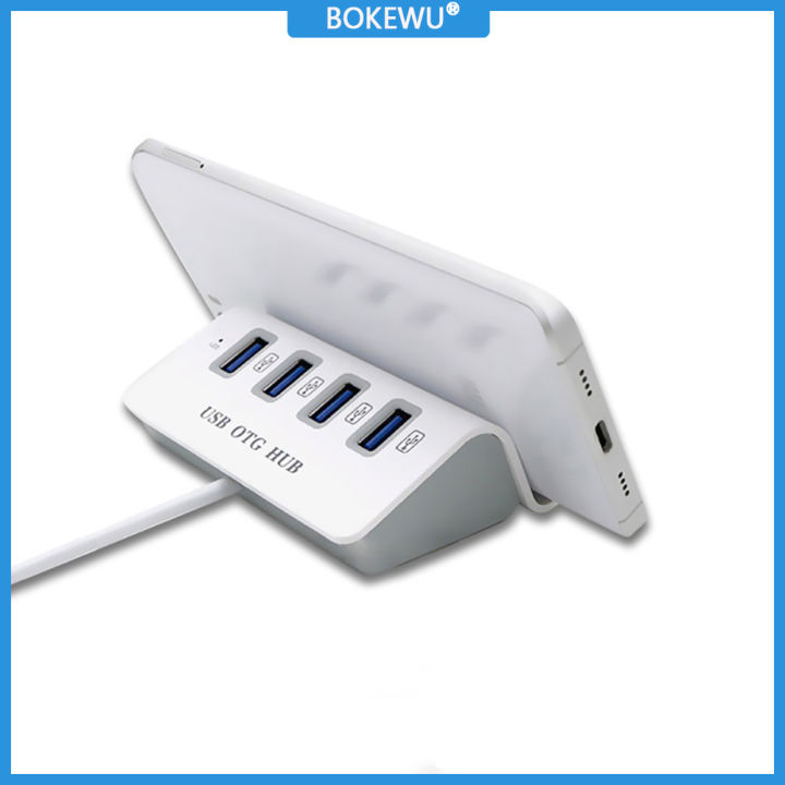 BOKEWU USB 3.0 HUB 4 Port Multi Splitter OTG Extension Adapter for for ...