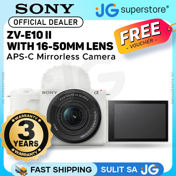 Sony ZV-E10 II Body with 16–50mm f/3.5–5.6 OSS II Lens E-mount Vlogging ...