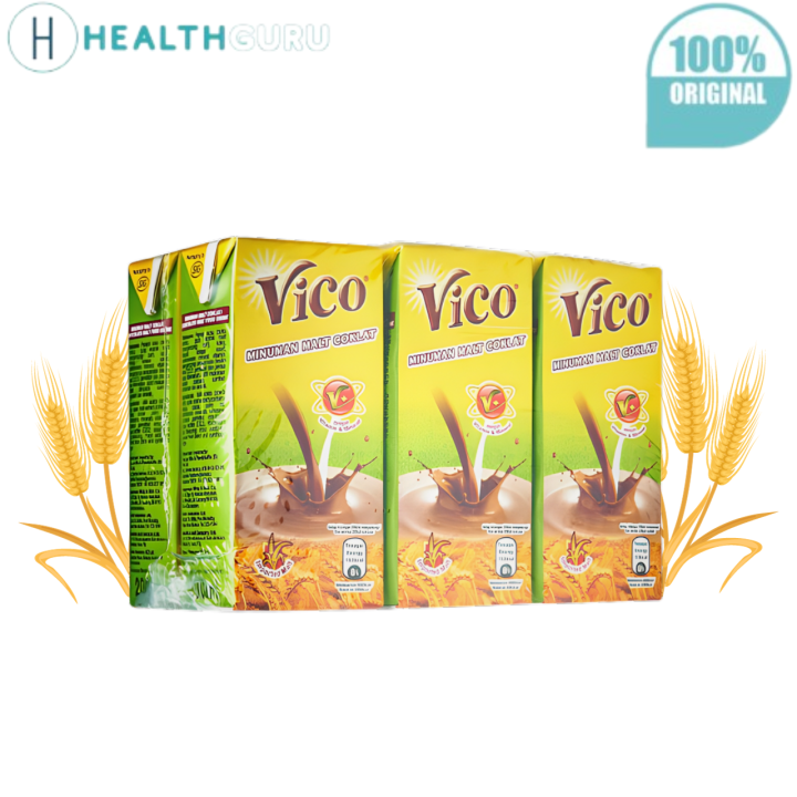 HealthGuru Vico Chocolate Drinks UHT 200ML X 6'S Cocoa Beverage Sugar ...
