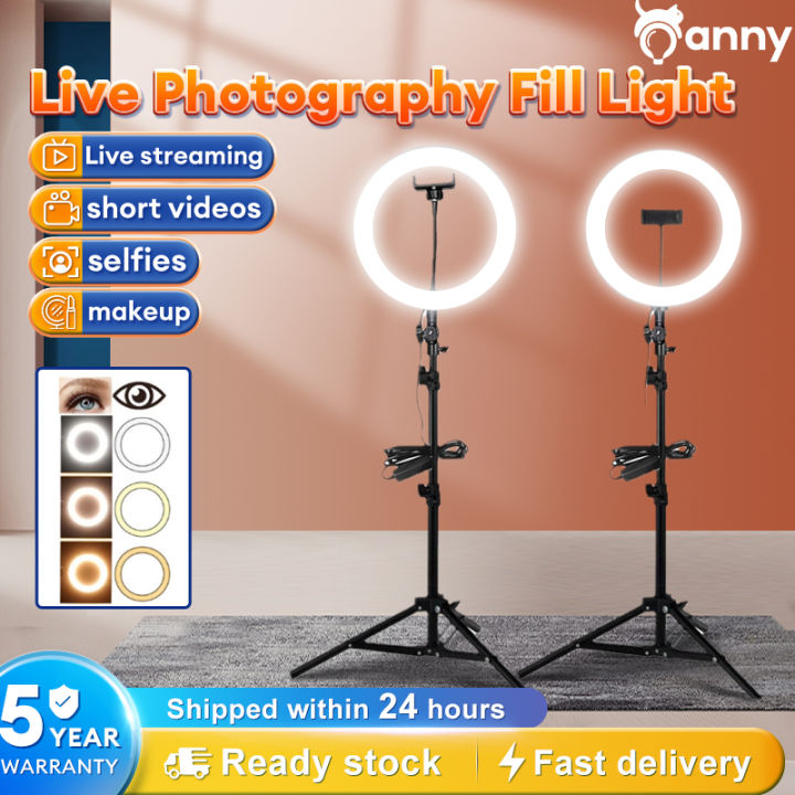 LED Selfie Ring Light with 210cm Tripod Stand Phone Holder Ring Light ...