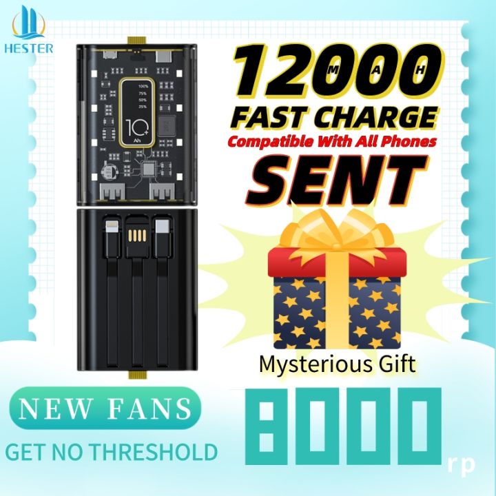 Hester powerbank mini 12000mah 22.5W power bank fast charging ...
