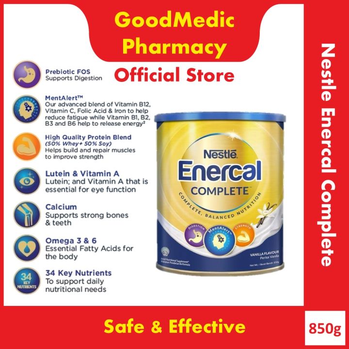 Nestle Enercal Complete Balanced Nutrition Meal Replacement Vanilla ...