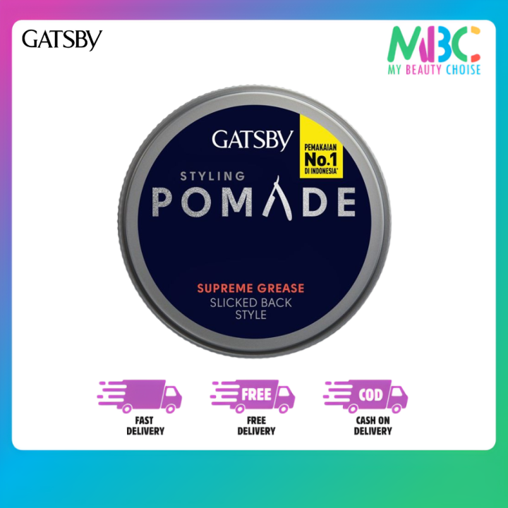 (80gr) Gatsby Slicked Back Style Styling Pomade - Supreme Grease ...