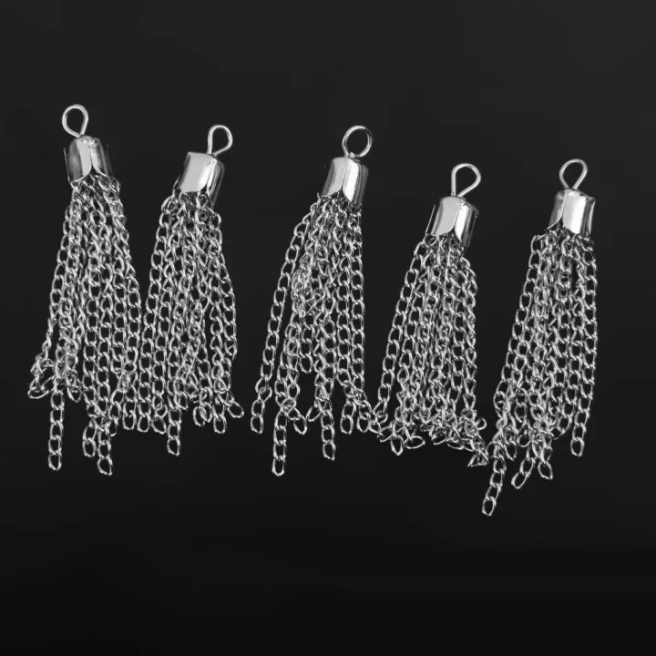 ต่างหูสร้อยคอจี้พู่ Baynie 12ชิ้น/ล็อตทอง/5ซม | Lazada.co.th