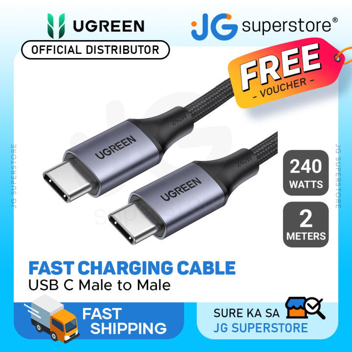 UGREEN USB C Male to Male 3.1 PD Fast Charging cable with 240W High ...