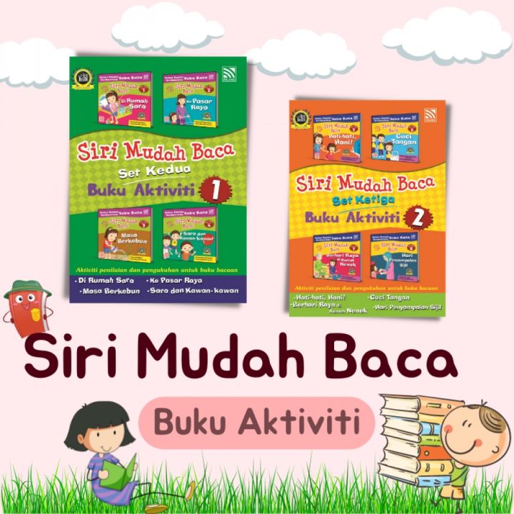 PELANGI SIRI MUDAH BACA BUKU AKTIVITI – Age 3 Above Children Reading Activity Book Preschool ...